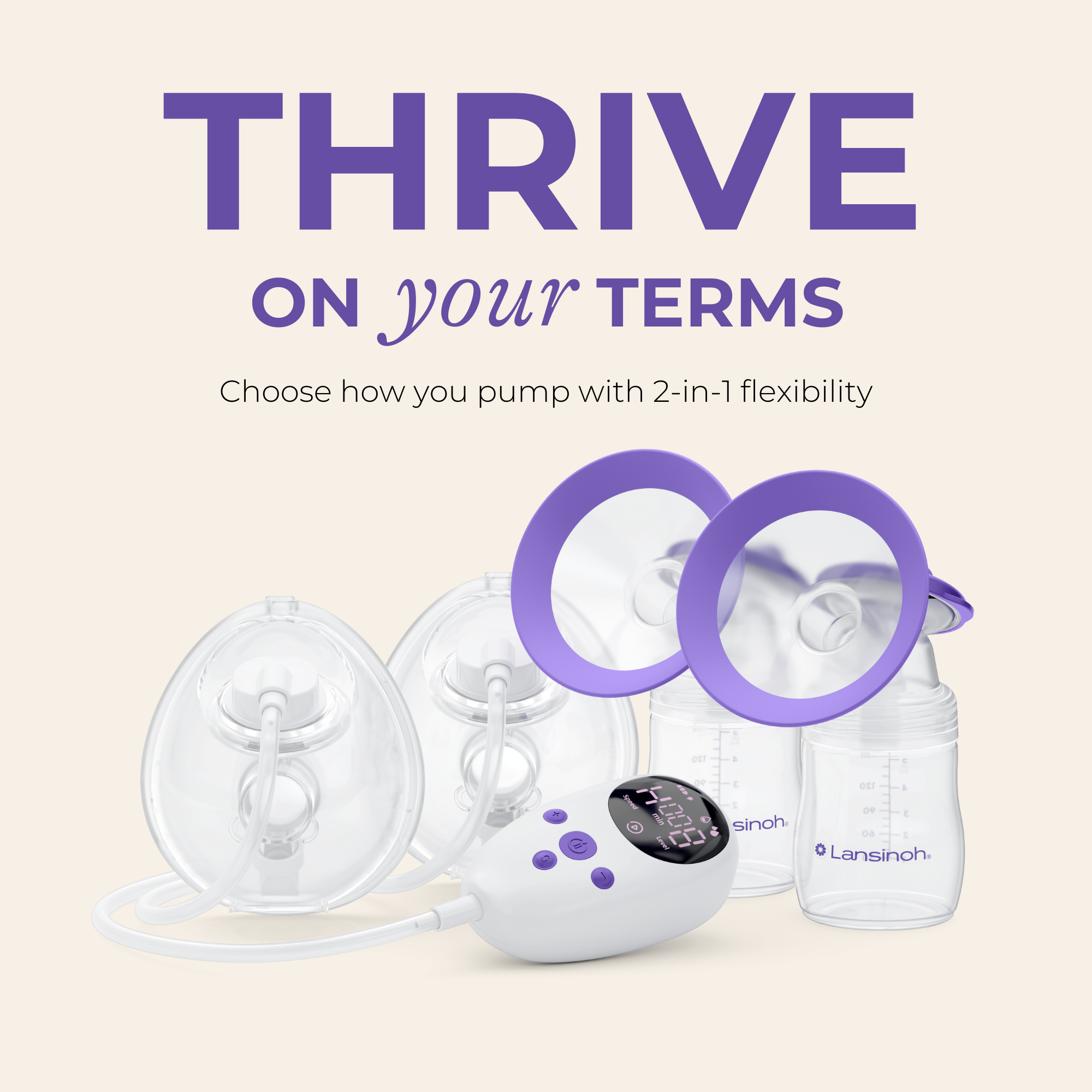 Thrive 2-in-1 Breast Pump™ – Lansinoh