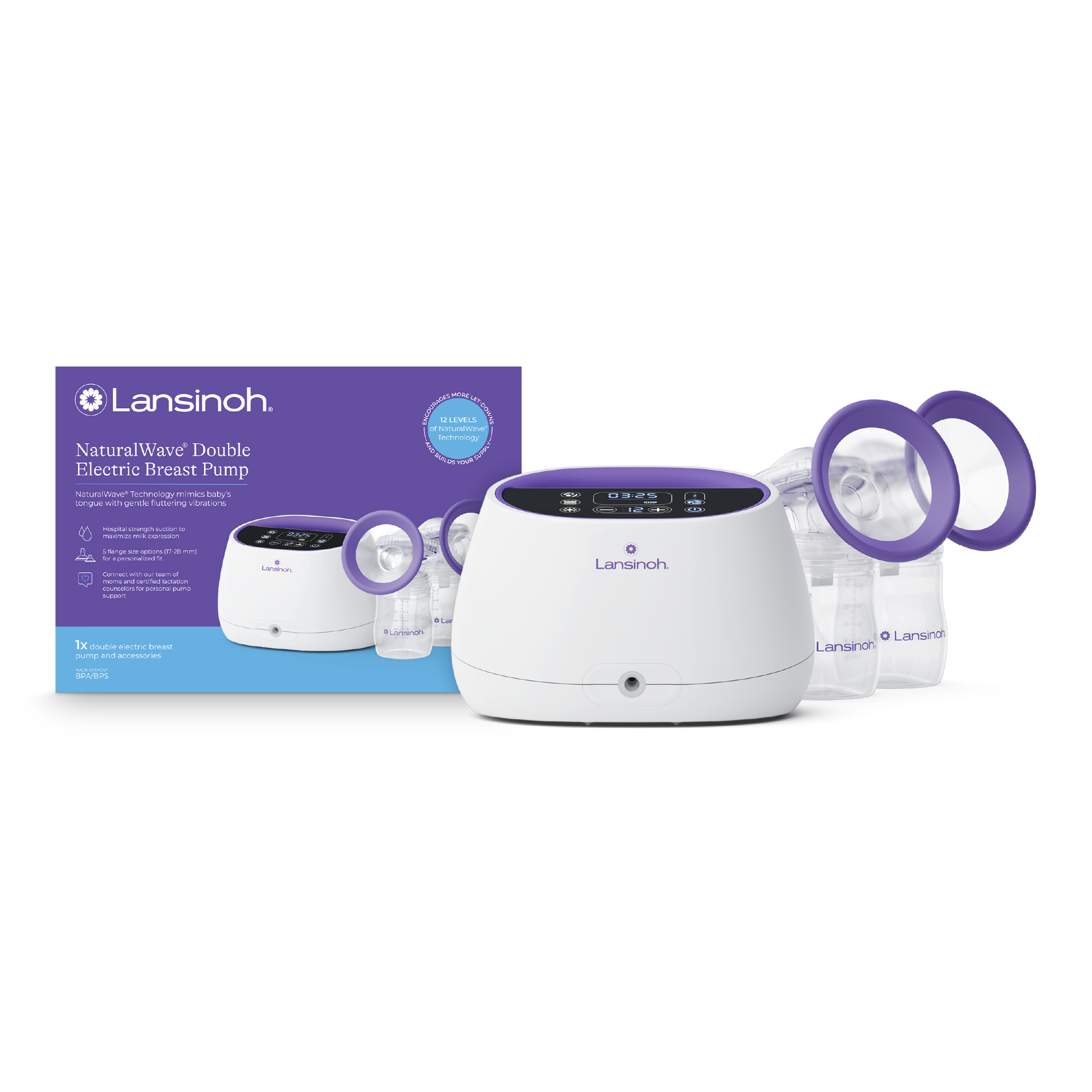 NaturalWave Double Electric Breast Pump – Lansinoh