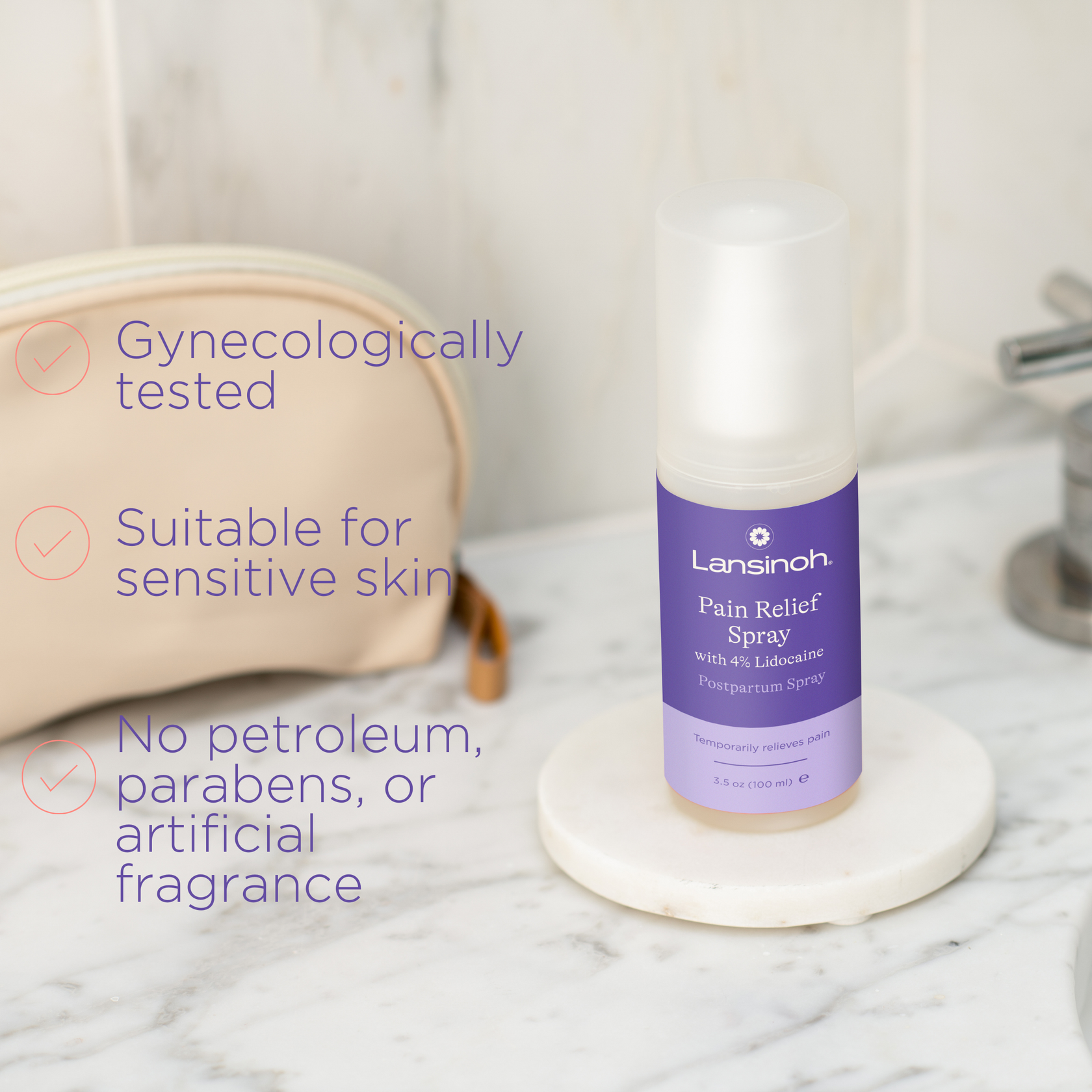 Pain Relief Spray 4% Lidocaine | Postpartum Numbing Spray – Lansinoh