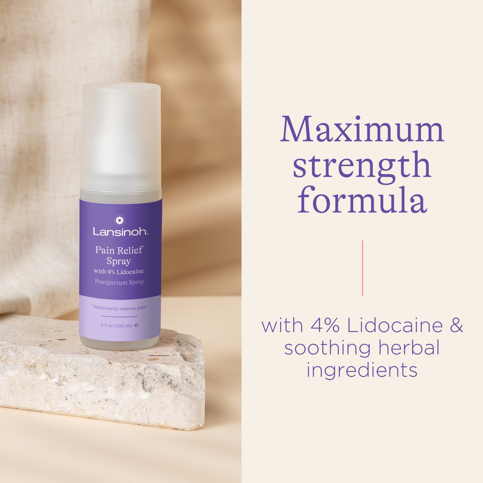 Pain Relief Spray 4% Lidocaine | Postpartum Numbing Spray – Lansinoh