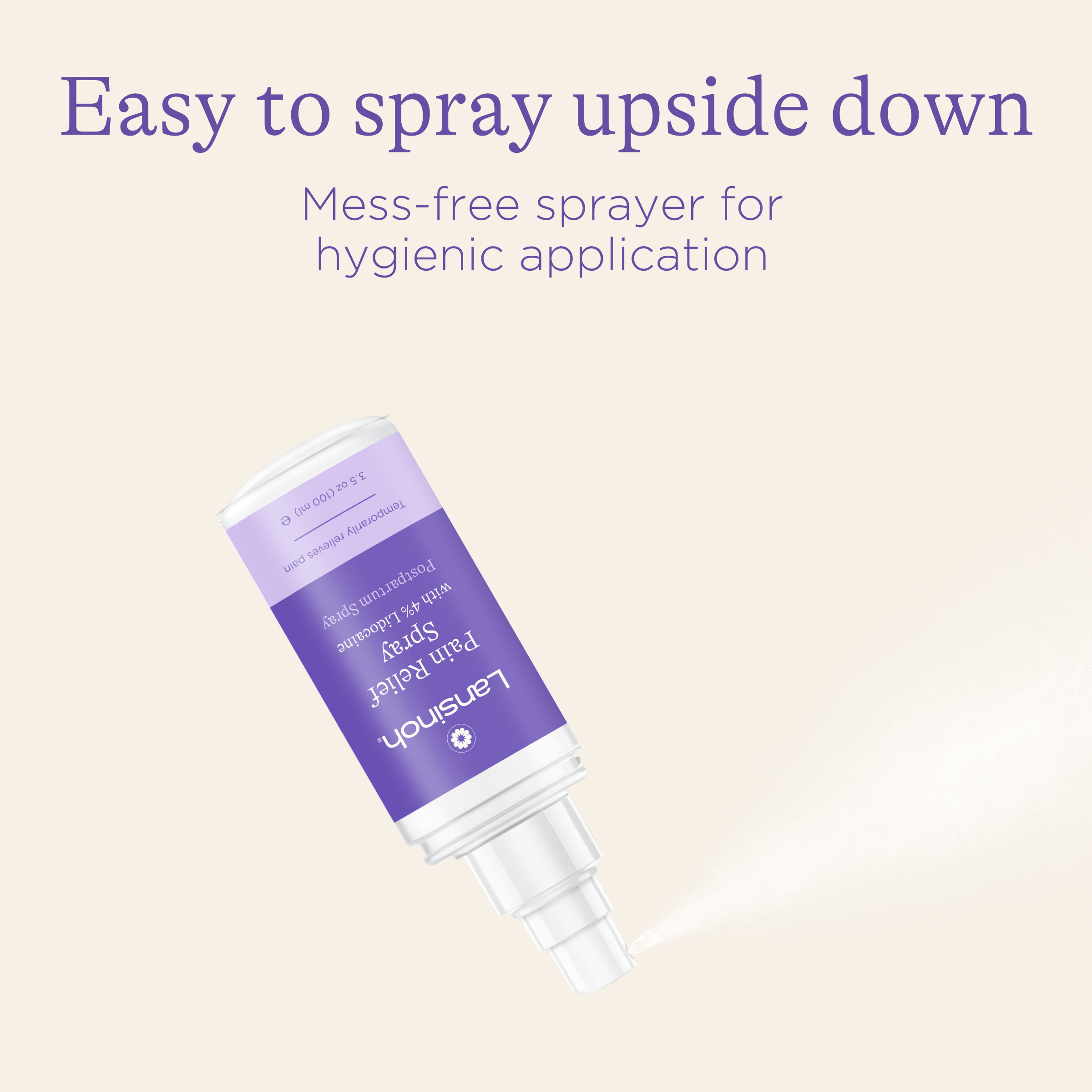 Pain Relief Spray 4% Lidocaine | Postpartum Numbing Spray – Lansinoh