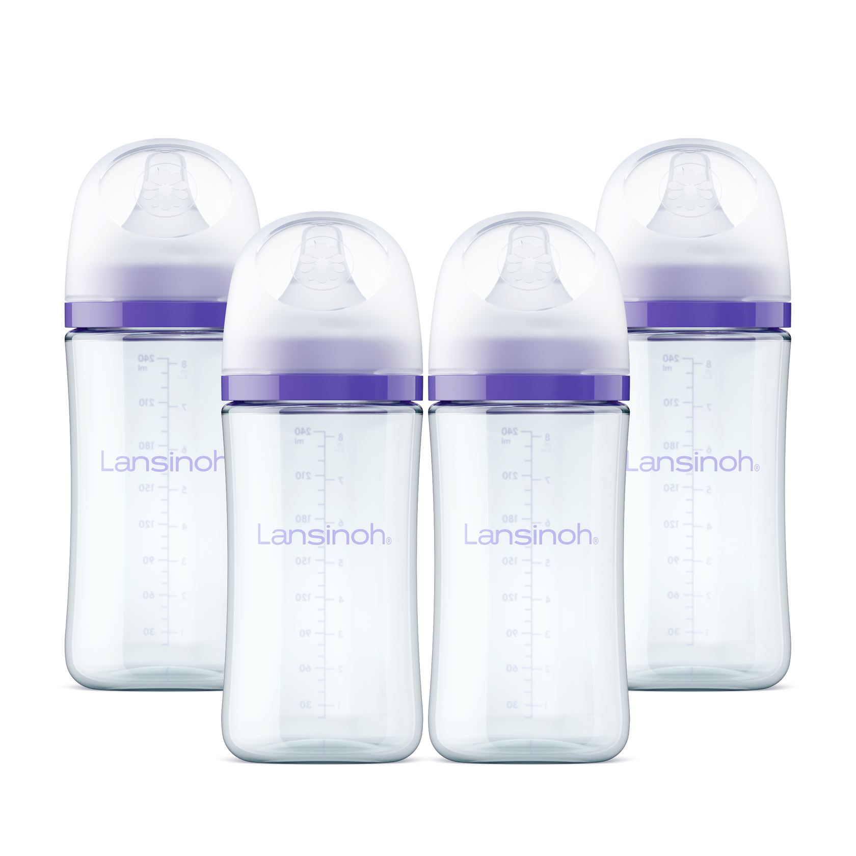 Lansinoh Baby Bottles with NaturalWave Nipple (8oz)